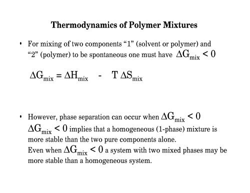Polymer Solutions and Blends