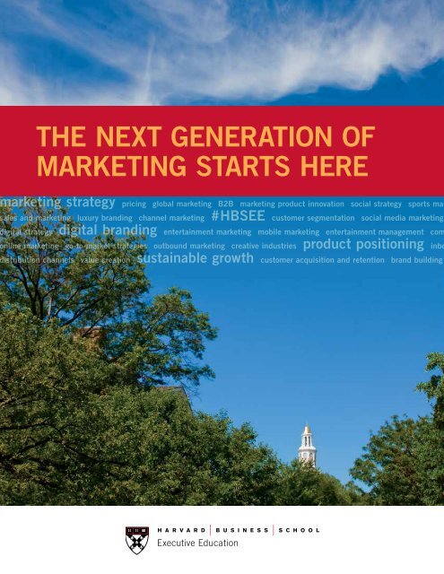 Marketing Programs Comparison Brochure - Executive Education ...