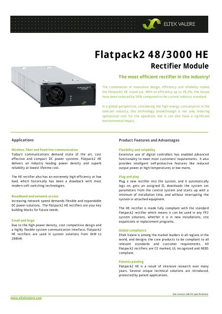 Eltek flatpack2 - polreadvisor