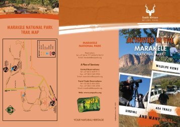 MAPUNGUBWE NATIONAL PARK TRAIL MAP - SANParks