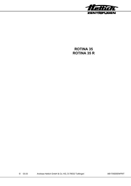 ROTINA 35 ROTINA 35 R - DJB Labcare