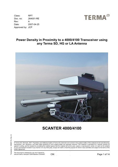 SCANTER 4000/4100 - terma