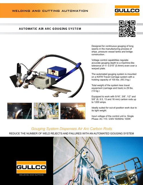 Weld Gouging System Brochure - Gullco