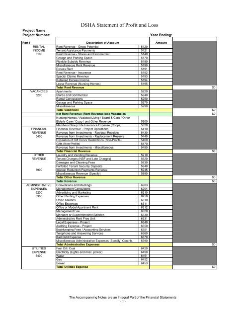 DSHA Profit and Loss Statement-2004