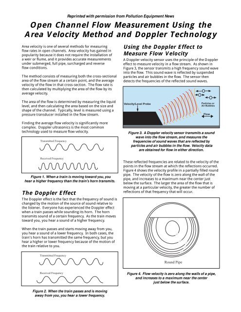 Open Channel Flow Measurement Using the Area Velocity ... - Isco