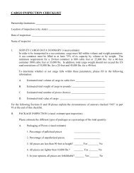 mailroom security inspection checklist