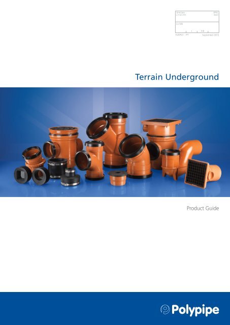 Terrain Below Ground Drainage Dimensional Data - Polypipe