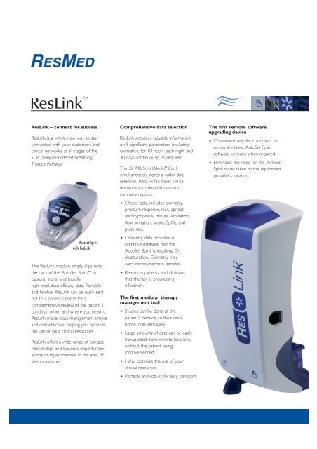 Product Brochure - ResMed