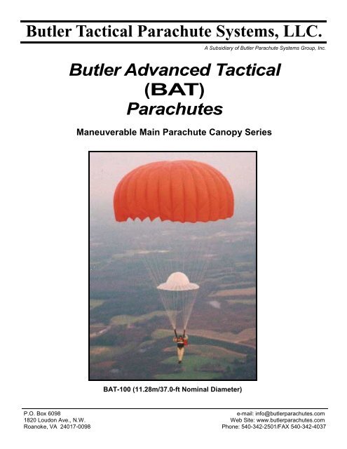 BAT - Butler Parachute Systems, Inc.