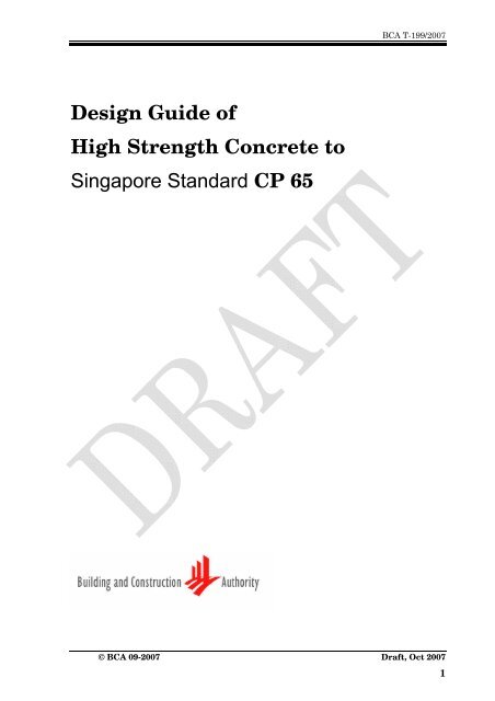 Design Guide of High Strength Concrete to - Building & Construction ...