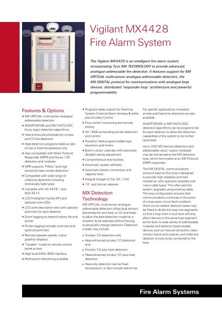 Vigilant MX4428 Fire Alarm System - Wormald