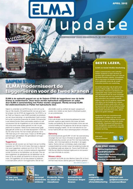 ELMA update april 2012 - Elma BV