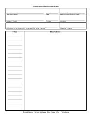 ECE Classroom Observation Form - Family Literacy Support ...
