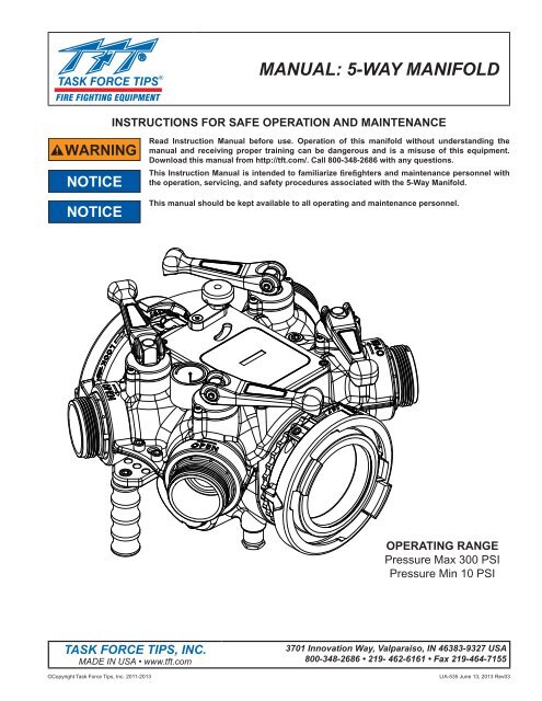 MANUAL: 5-WAY MANIFOLD - Task Force Tips