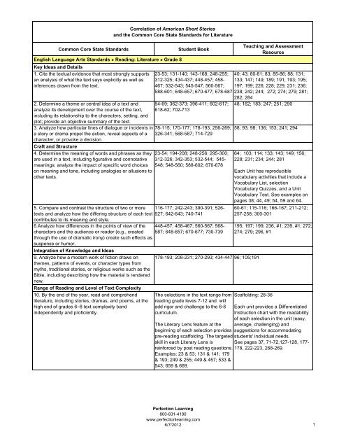 Grade 8 - Perfection Learning