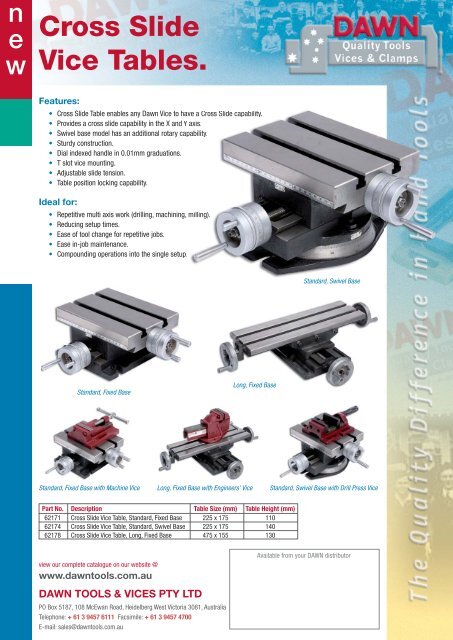 Cross Slide Vice Table - Repco Trade Zone