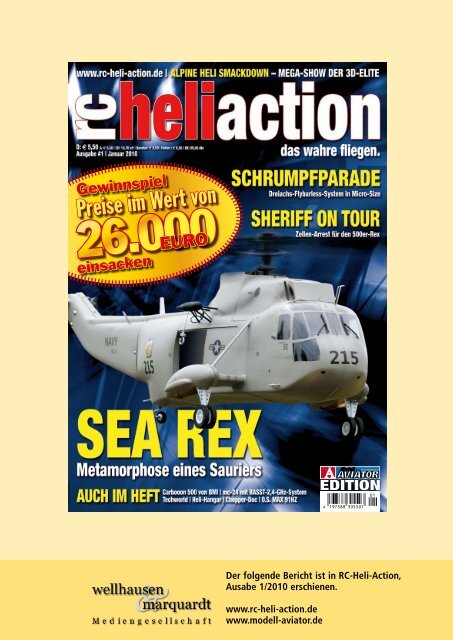 Testbericht in der rc-heli-action 1/2010 - Graupner