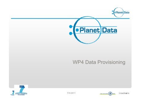 WP4 Data Provisioning - WIKI - PlanetData