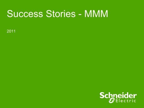 MMM Solution - Schneider Electric