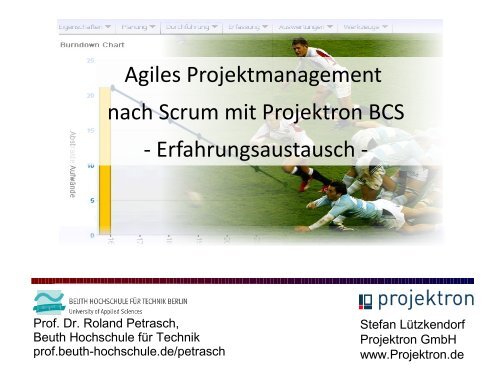 Agile Softwareentwicklung nach Scrum mit BCS
