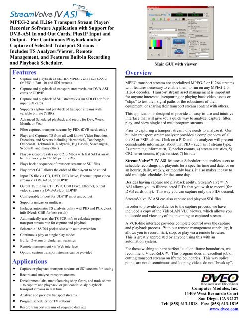 StreamValve IV - Dveo.com