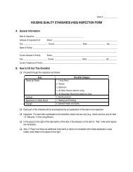 HQS Inspection Checklist - HUD