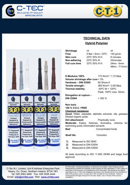 CT1 Tech Data Sheet 16-06-09.pdf - E. Fox (Engineers)