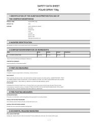 SAFETY DATA SHEET GAS LEAK SPRAY 400mL - Arctic Products Ltd