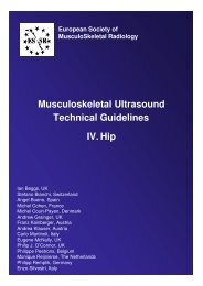 ESSR Musculoskeletal Ultrasound Technical Guidelines V. Knee