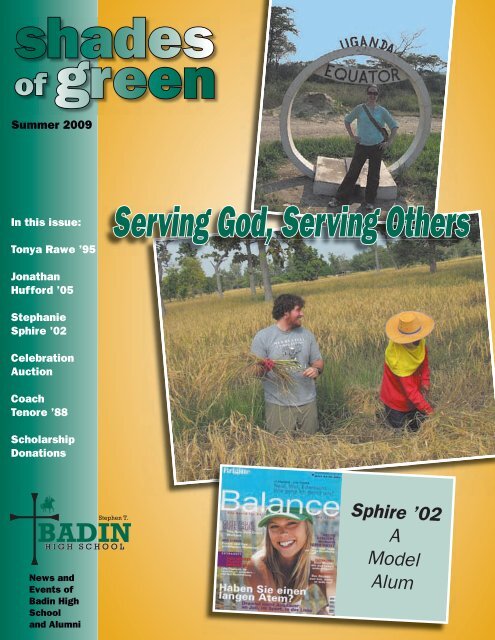 76876 Badin Shades of Green.indd - Stephen T. Badin High School