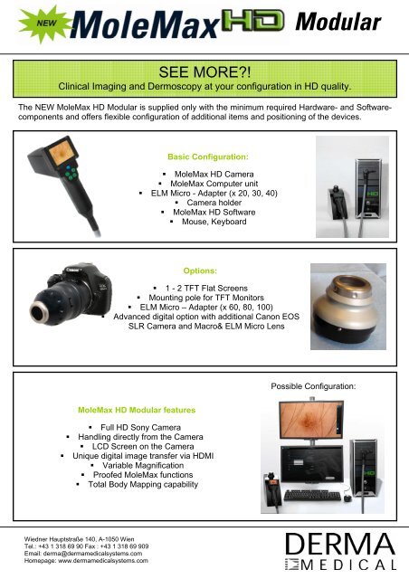Dermamedical MoleMax HD MODULAR - MediCom