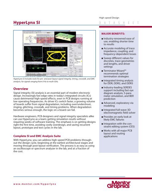 HyperLynx SI 8.2 - Europractice