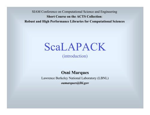 ScaLAPACK