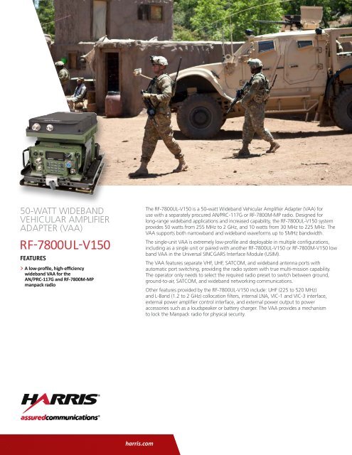 RF-7800UL-V150 - Harris Corporation
