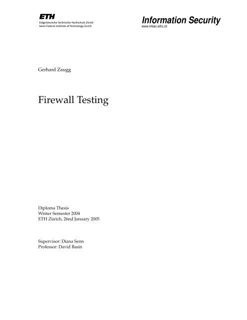 Firewall Testing - Information Security