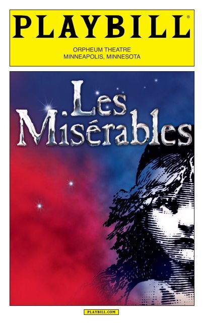 Les Miserables Broadway Playbill