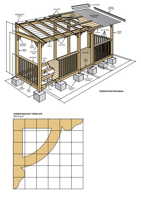 Verandah diagram and cutting list