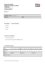 8991 Sample Level 3 exam Question Paper - City & Guilds