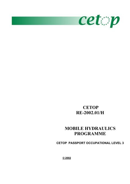 CETOP RE-2002-01-H - CETOP European Fluid Power