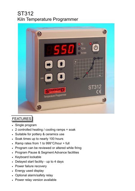 Kiln Temperature Programmer - Stanton Kilns