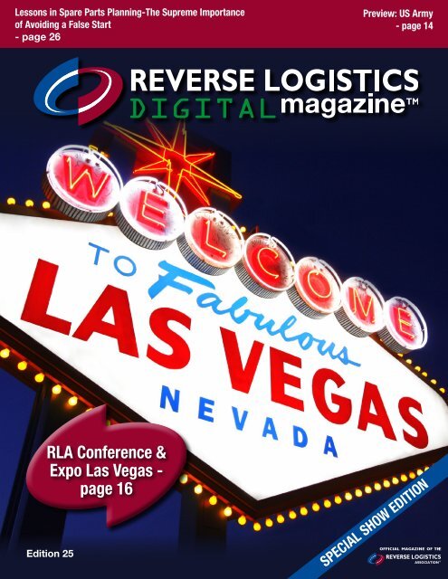 RLA Conference & Expo Las Vegas - Reverse Logistics Magazine