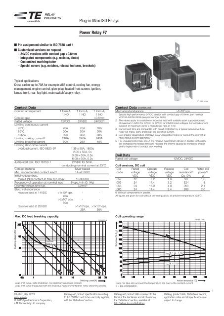 Power Relay F7 Plug-in Maxi ISO Relays
