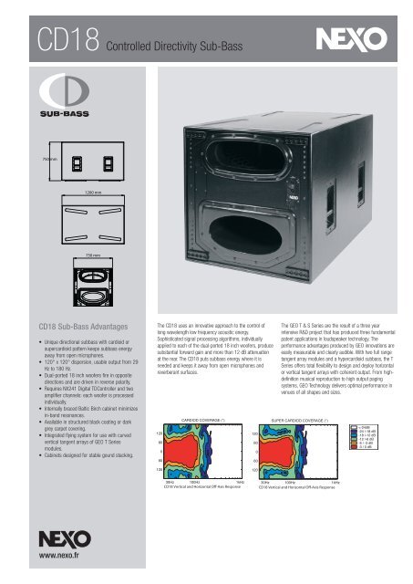 Controlled Directivity Sub-Bass - Nexo