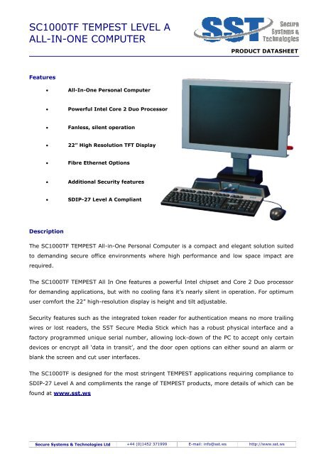 \(Microsoft Word - SC1000TF TEMPEST SDIP-27 level A All-in ... - SST
