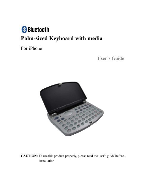 Palm-sized Keyboard with media