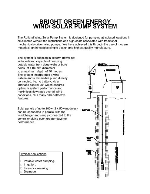 Wind Pump System - Bright Green Energy