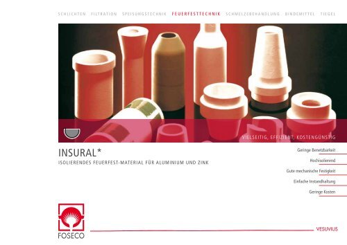 INSURAL* - Foseco