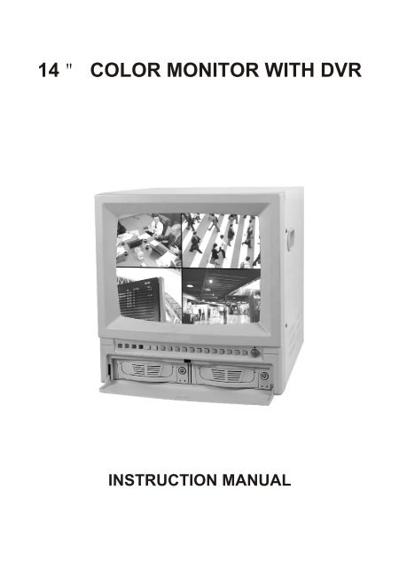14 COLOR MONITOR WITH DVR - Q-See