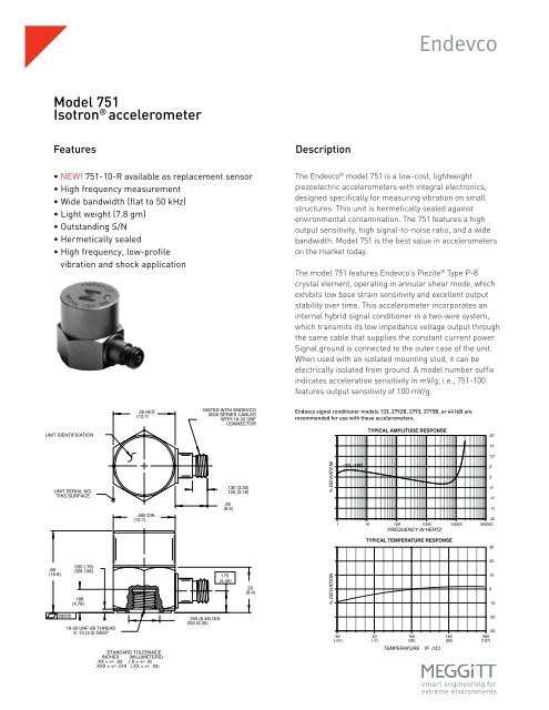 Model 751 Isotron® accelerometer - Endevco