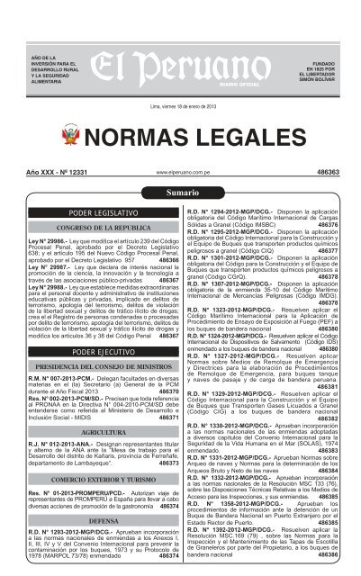 Cuadernillo de Normas Legales - Ministerio de Economía y Finanzas